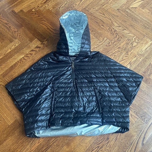 THINK ROYLN | Jackets & Coats | Think Royln Puffer Poncho Black Size M ...